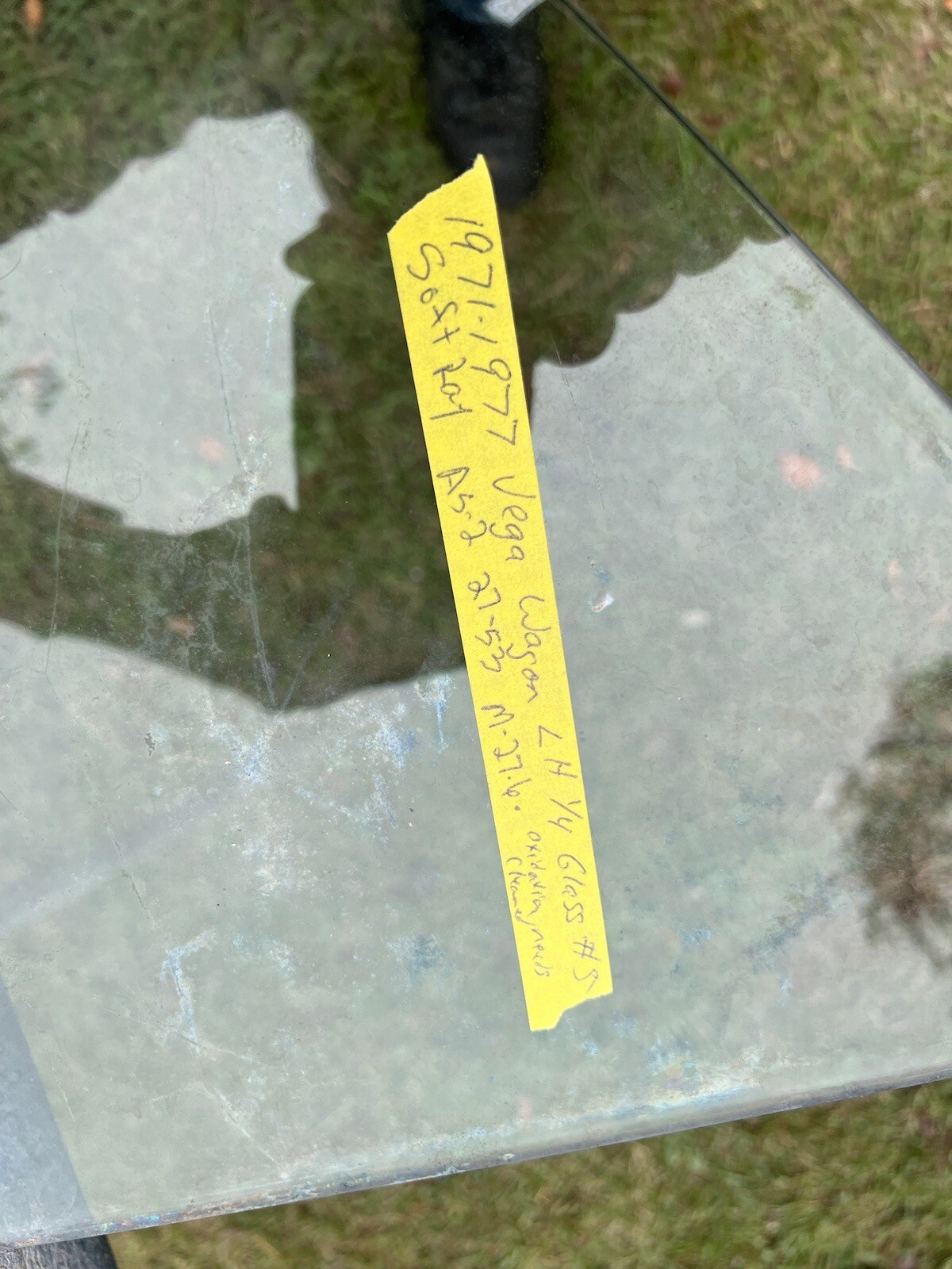 1971 - 1977 Vega Wagon RH Quarter Glass Soft Ray AS-2 27-122 M27.6 #1 ...