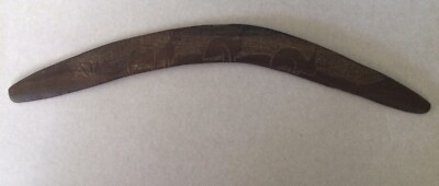 Pacific Islands & Oceania - Carved Wooden Boomerang