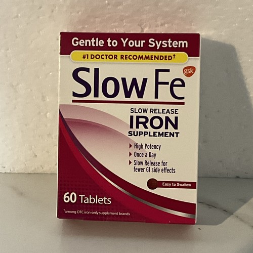 Slow Fe Iron Supplement for Iron Deficiency Slow Release 60 Tablets | eBay