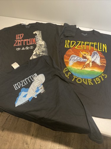 Lot of 3 Ladies Led Zeppelin Graphic T-Shirts Bundle | eBay