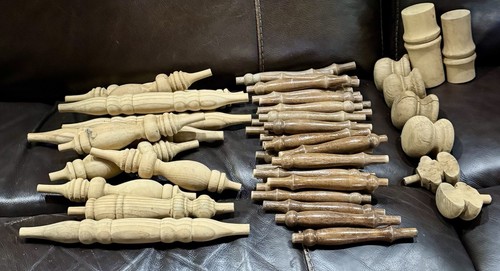 Sale! Antique Lot of 50 Small Wood Spindles Etc Vintage | eBay