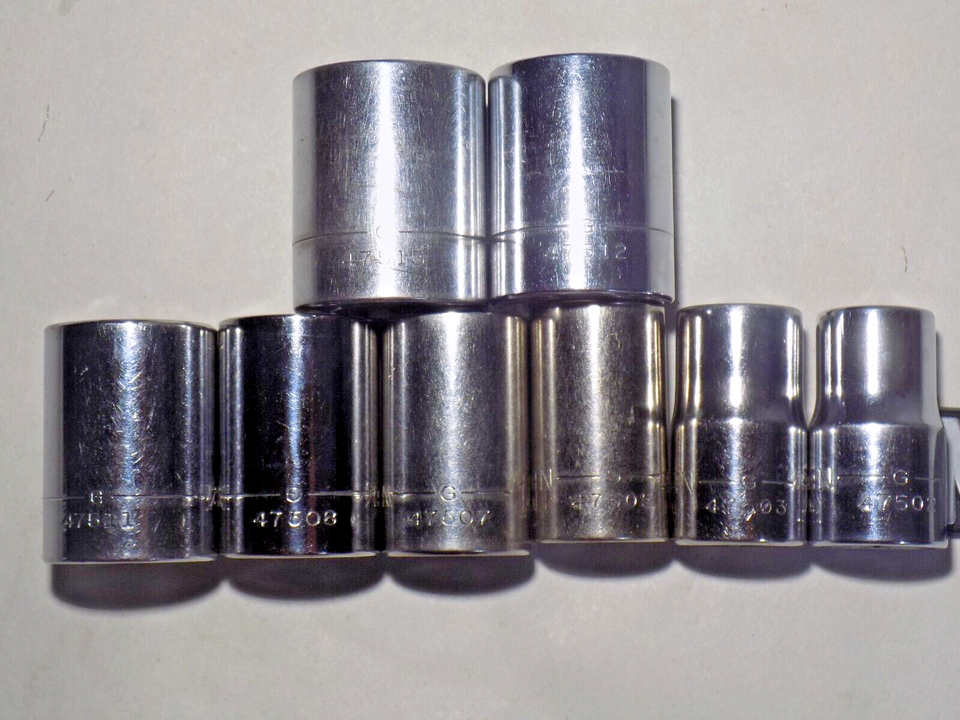 XLNT 13 PC. USA Craftsman 1/2" Dr. 1/2"-1 1/4" Socket Set W/Carrier | eBay