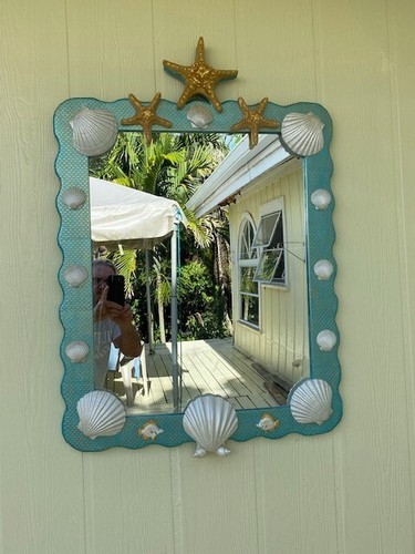 Large sea shell framed mirrors | eBay