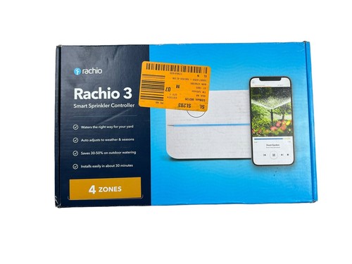 Rachio 3 Smart Sprinkler Controller 4 Zone 3rd Gen - 4ZULW-C ...