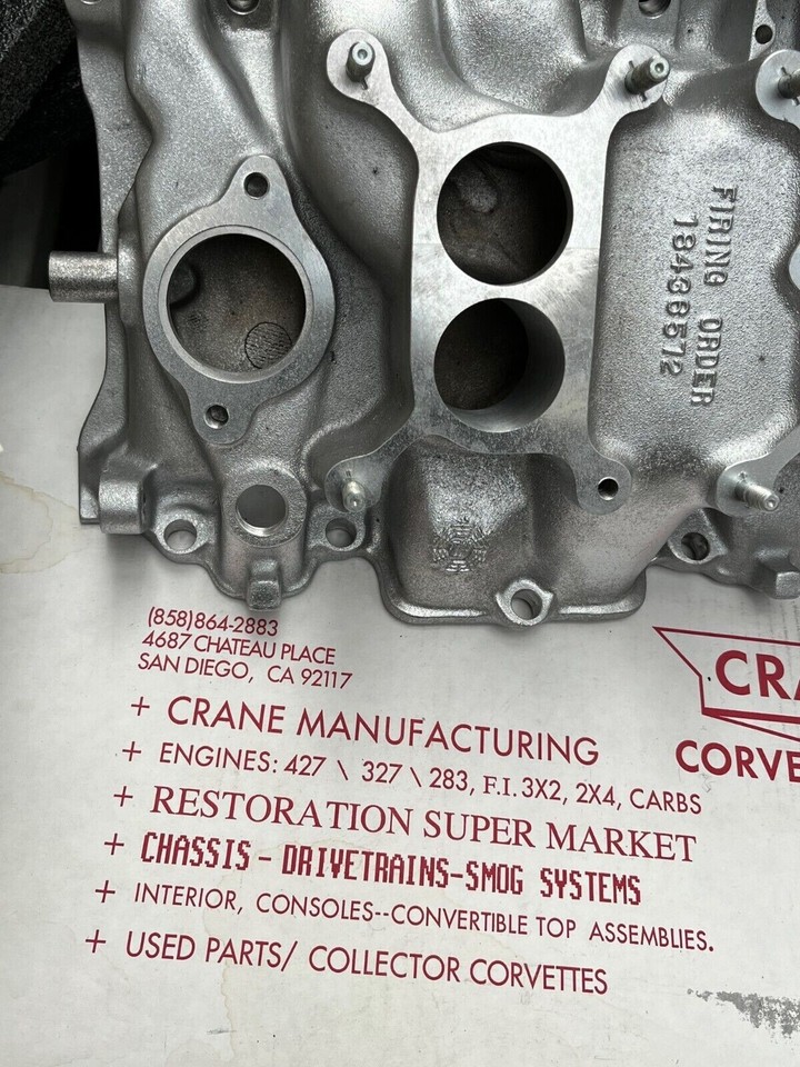 67 NEW Corvette tri-power # 3894374 Intake Manifold 427/435hp L71 ...