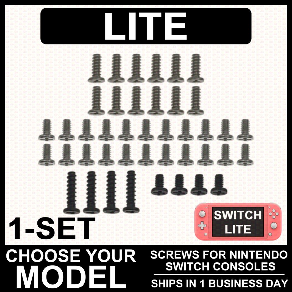 Full Screw Set for Nintendo Switch/Lite/OLED Console Housing Repair ...