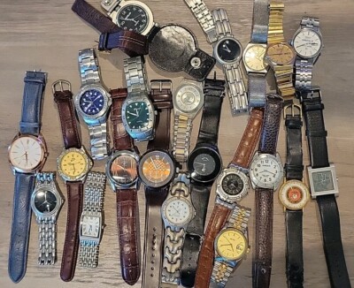 Vintage Watch Lot Of 21 For Repair Or Parts - Pulsar • Seiko • Movado ...