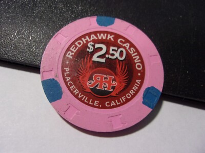 RED HAWK INDIAN CASINO $2.50 casino gaming poker chip - Placerville, CA ...