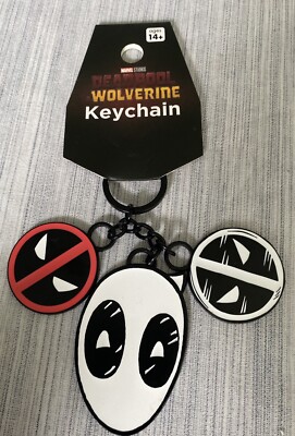 Deadpool & Wolverine Face Key Chain Movie 2024 Keyring New | eBay