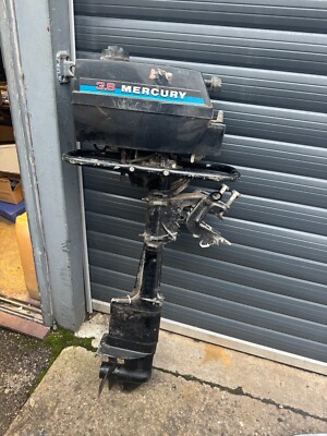 ⭐MERCURY 3.6HP BOAT OUTBOARD MOTOR ENGINE LONG SHAFT TURNS OVER 2 ...