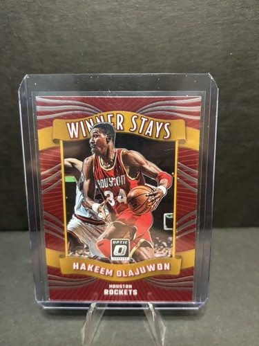 2023-24 Donruss Optic #12 Hakeem Olajuwon Winner Stays Insert Houston ...