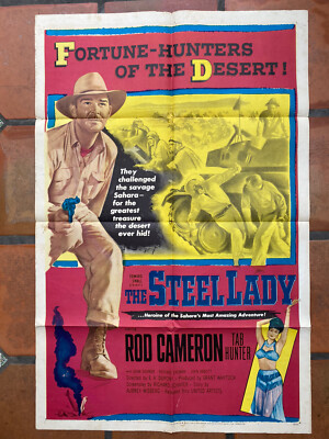 THE STEEL LADY '53 Original OS Movie Poster ROD CAMERON & TAB HUNTER | eBay