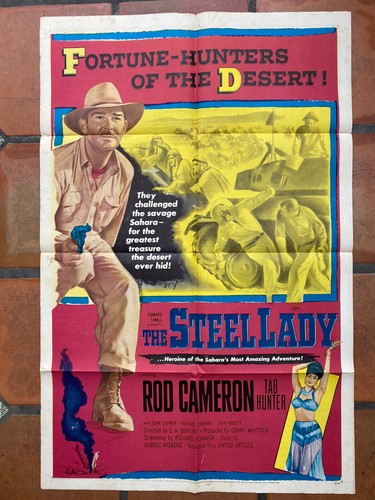 THE STEEL LADY '53 Original OS Movie Poster ROD CAMERON & TAB HUNTER | eBay