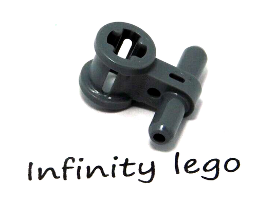 10 LEGO Dark Bluish Grey Technic Bushing with Pneumatic Connectors ...