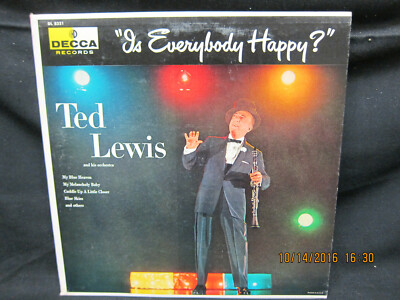 Ted Lewis - Is Everybody Happy - Decca Records | eBay