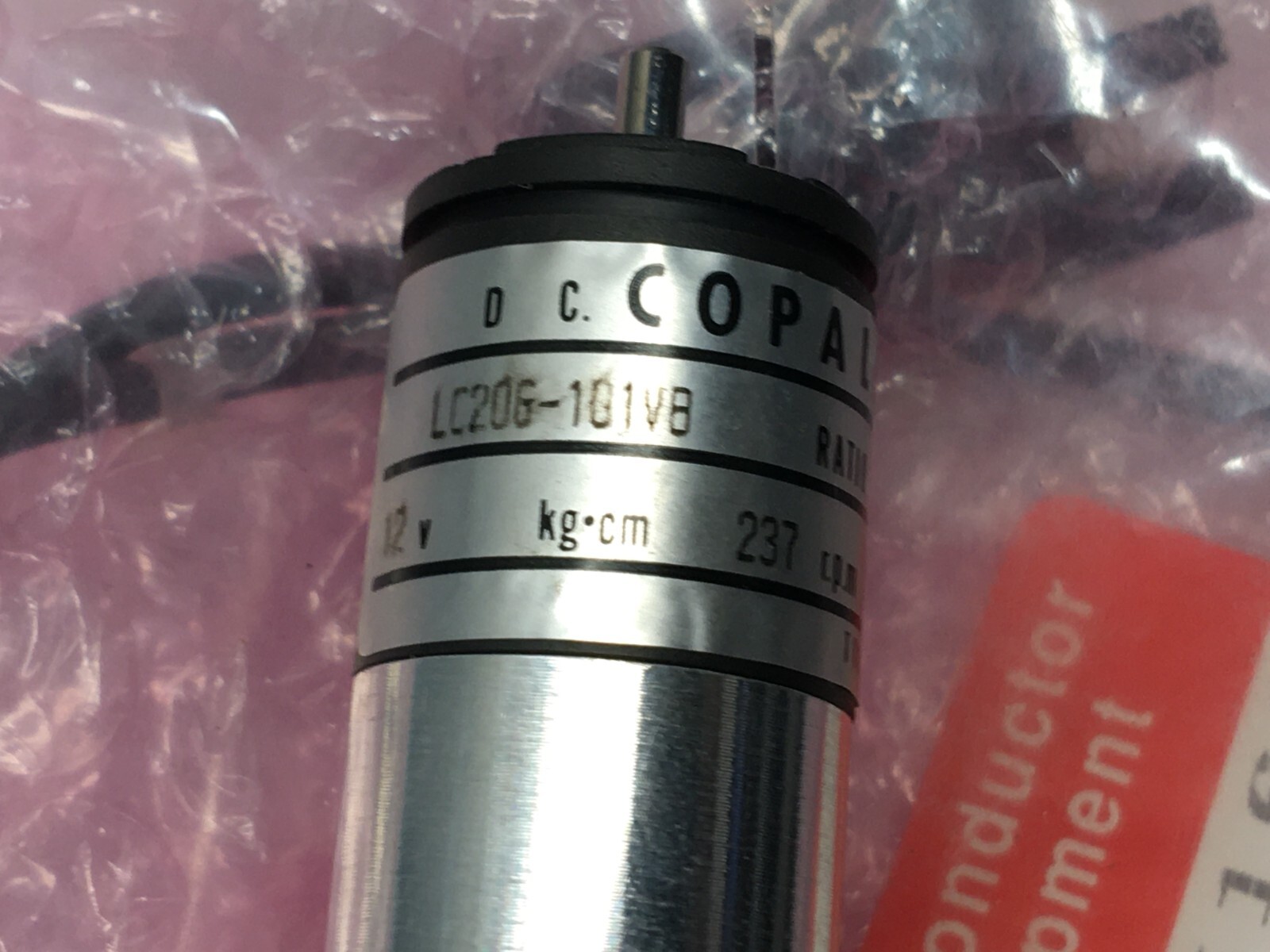 3 Varian 3864015161 Out Belt Motor, Copal Motor LC206-101VB, 133022 | eBay