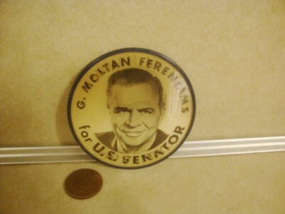 Vari-Vue Flicker Button Zoltan Ferency Governor G. Mennen Williams U.S ...