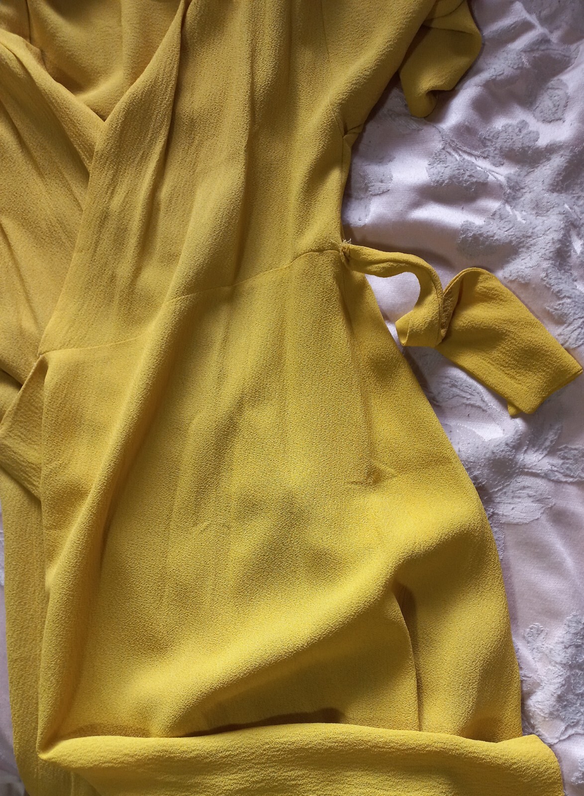 Vintage 1940s Rare True Chartreuse Padded Shoulders Wrap Bombshell ...