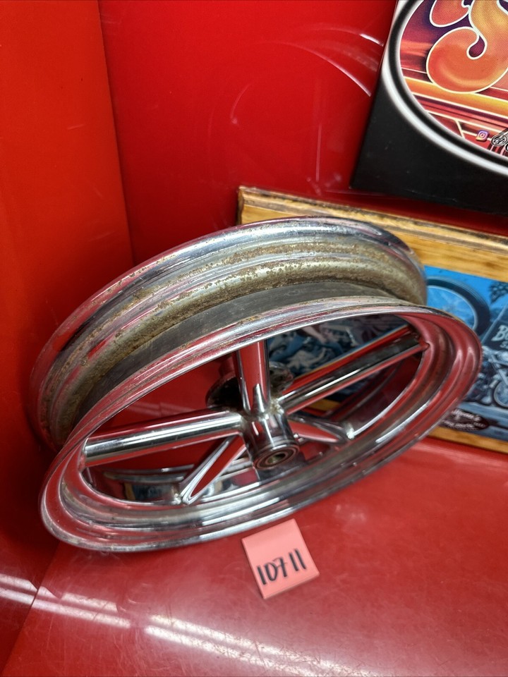 Harley Chopper Drum Brake Rear Mag Invader Round Spoke Vintage Wheel ...