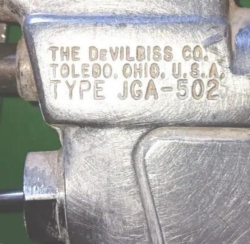 DeVilbiss Jga-502 JGA502 JGA 502 Siphon Spray Paint Gun and 30 Cap TGC ...