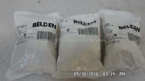 Qty 150 - Belden A0405537 1 Port Blank Insert, Almond use w/ MDVO ...