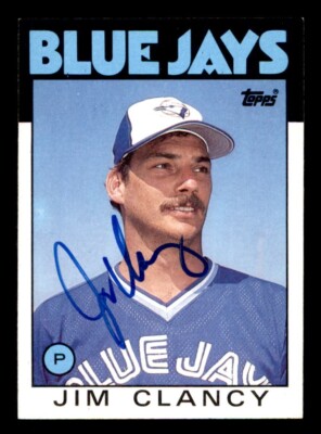 1986 Topps Baseball #412 Jim Clancy Signed Autograph (No COA) | eBay