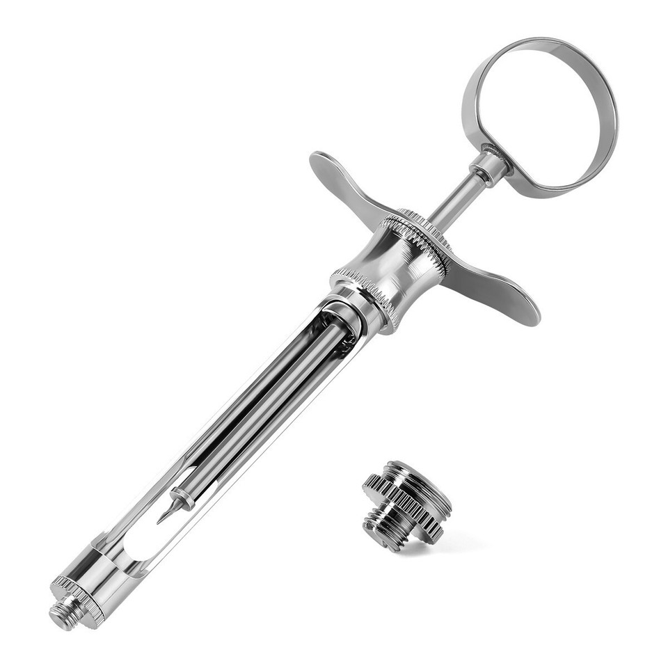 Dental Anesthetic Syringe Self-Aspirating 1.8CC Stainless Steel Sharp ...