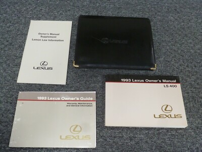 1993 Lexus LS400 Sedan Owner Operator Manual User Guide Set 4.0L V8 | eBay