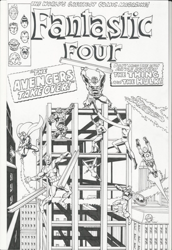 Fantastic Four #26 11 X 17 Original Cover Homage Art By Mitch Ballard ...