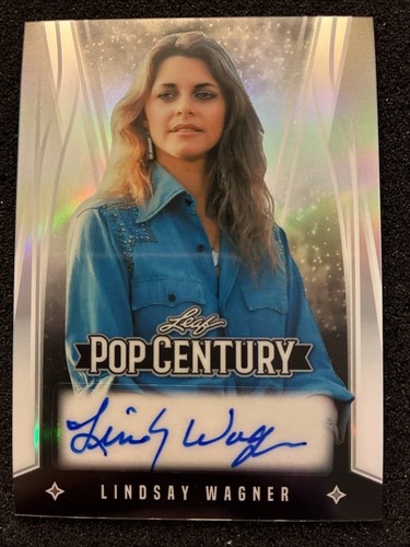 2025 Leaf Metal Pop Century LINDSAY WAGNER Auto Silver Prismatic 16/25 | eBay