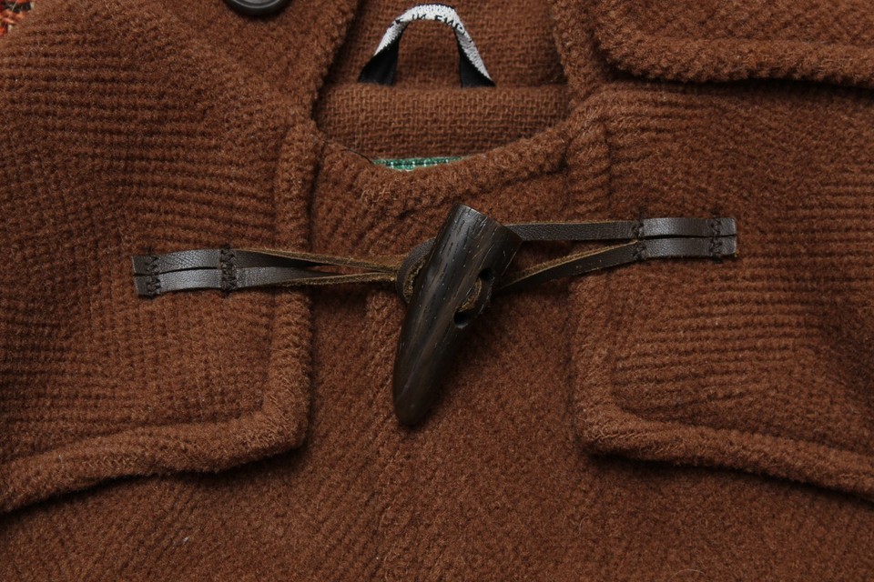 Chrysalis Country Clothing Tweed Wool Brown Hooded Toggle Coat Size 6 ...