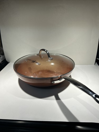 Simply Ming Copper Wok Large 13.5" nonstick wok w/copper exterior w ...