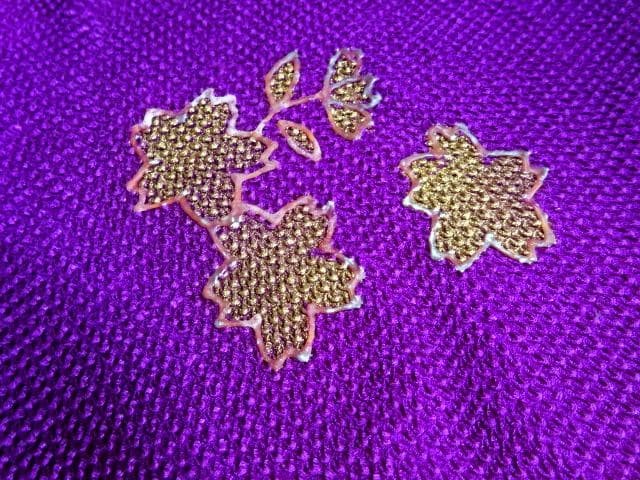 Purple Kimono Obiage & Obijime Set for Furisode, Satin with Gold Thread ...