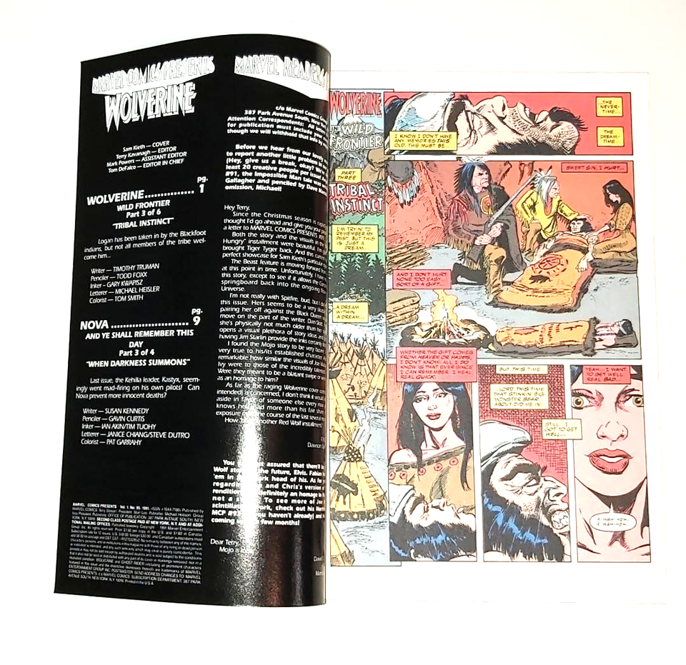 Marvel Comics Presents 95 / Wolverine Ghost Rider / Marvel 1991 / NM/MT ...