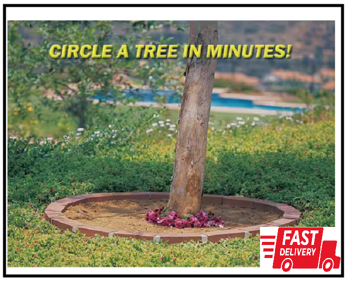 25 ft. Decorative Plastic Brick Edging Kit Garden Pathway Lawn Tree ...