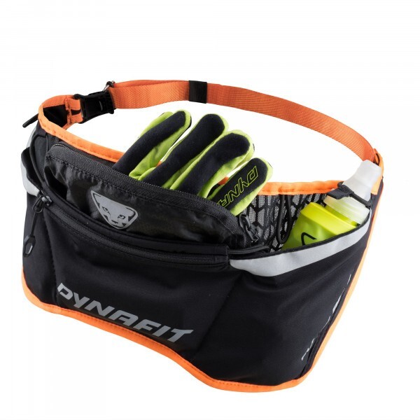 DYNAFIT flask trail running belt zip pocket phone gel hydration pole ...
