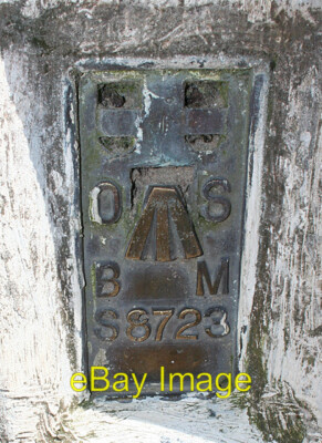Photo 6x4 Benchmark on Trig Point No S8723 Cloddymoss The identifying ...