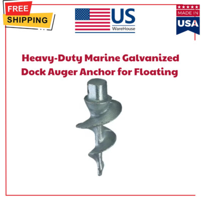 Heavy-Duty Marine Galvanized Dock Auger Anchor for Floating ...