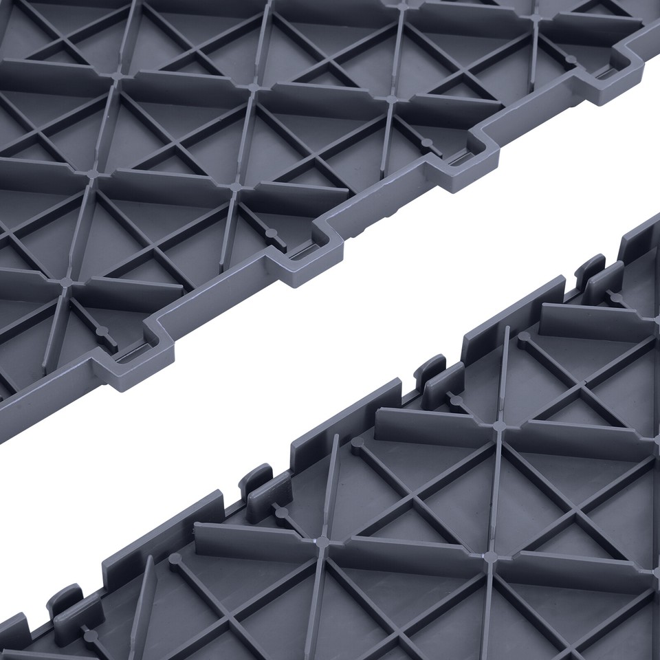 VEVOR 12x12" Garage Trac Interlocking Garage Flooring Mat Tiles 25 Pack ...