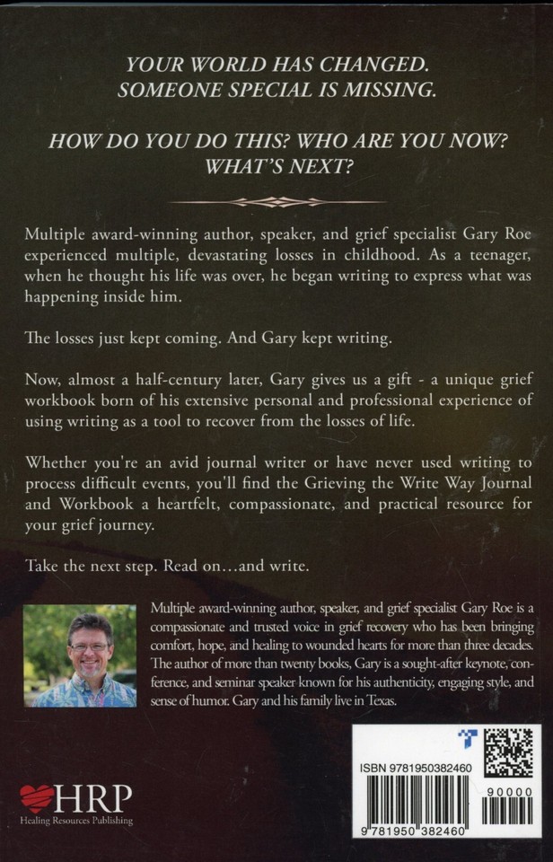 Grieving the Write Way - Journal and Workbook By Gary Roe VERY GOOD | eBay