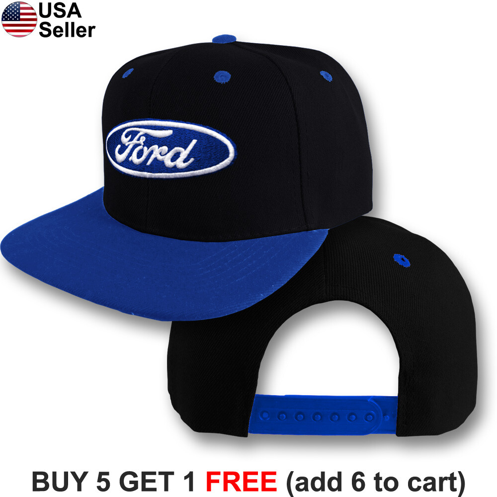 Ford Logo Cap Snap Back Hat F150 Truck Raptor GT500 Racing Shelby ...