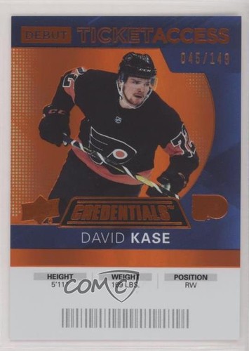 2021-22 Upper Deck Credentials - 2020-21 Debut Ticket Access Orange #58 ...