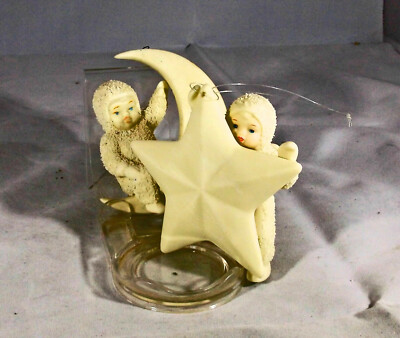 Dept 56 2 SNOWBABY Christmas Ornaments, Moon & Stars | eBay