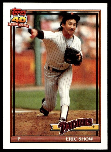 1991 Topps Eric Show San Diego Padres #613 | eBay
