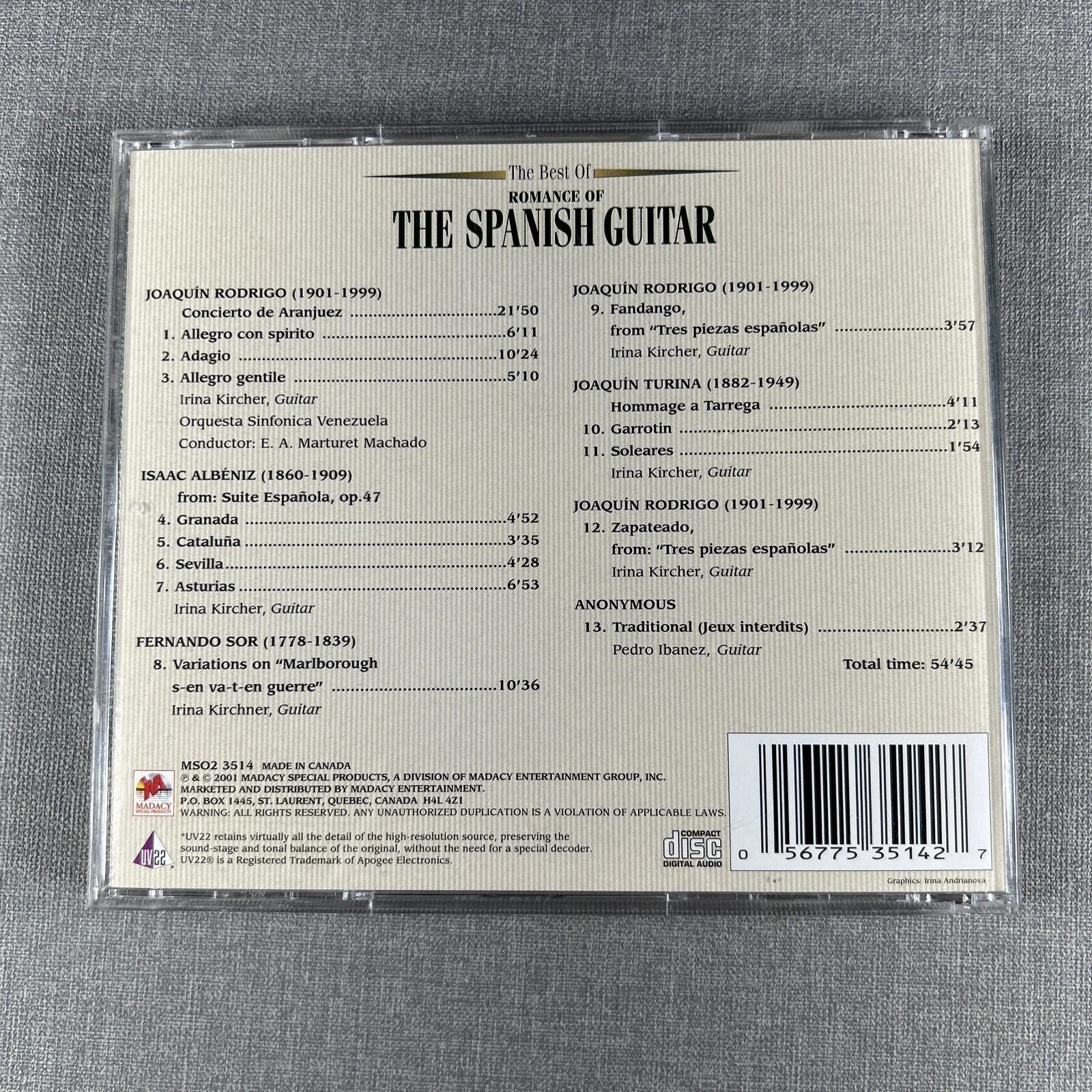 Romance of the Spanish Guitar (Madacy CD) *NewSealed* O | eBay