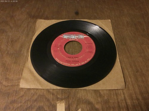 RARE SOUL 45- PAUL SINDAB- I WAS A FOOL- POWERTREE 45P144 - PROMO - VG ...