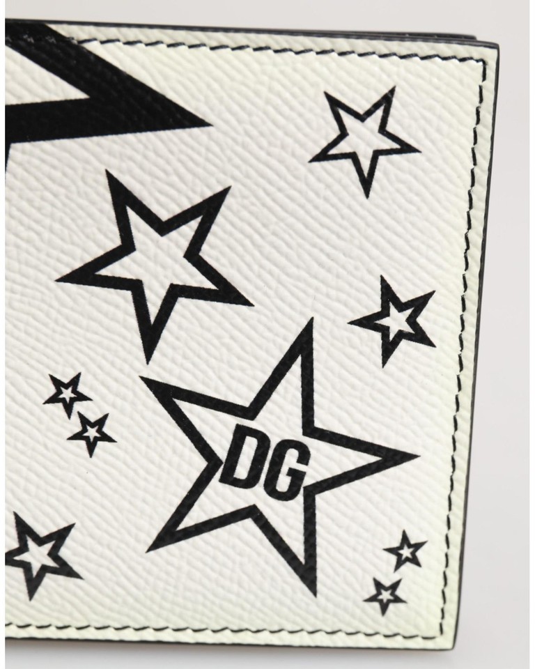 Preloved dolce & gabbana Star Print Leather Wallet Men White | eBay