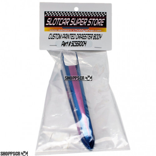 Blue/Pink Custom Painted 1:24 scale Dragster Body w/Clear Windscreen | eBay