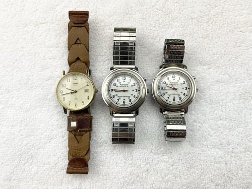 Vintage Timex Gold Tone & 2x Armitron Instalite El Watch Lot Untested ...