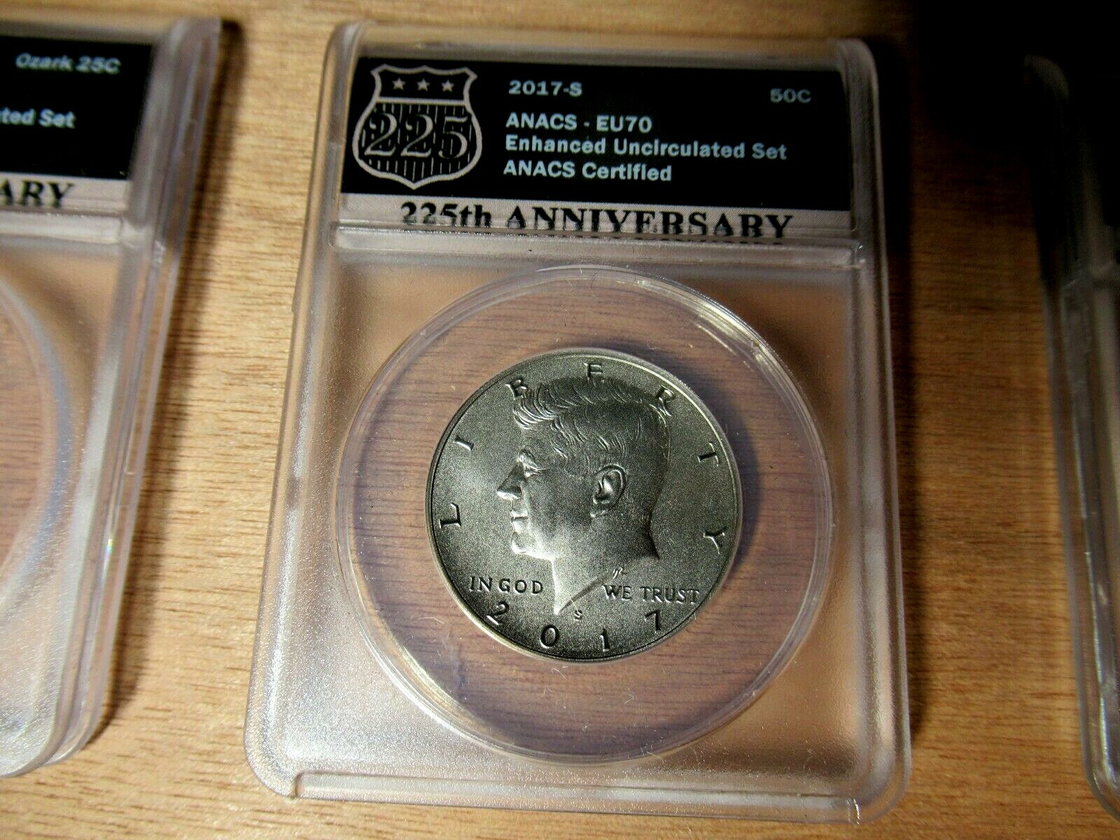 2017-S Full Set ANACS EU70 225th Anniv. ENHANCED / 10 BU Coins / Nice ...